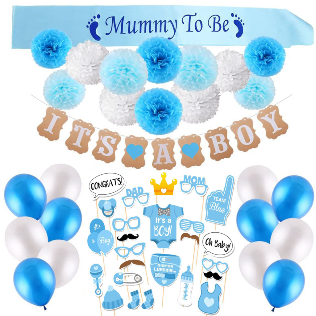 It's a Boy! Baby Shower Set with Photo Props - First Days Maternity ...